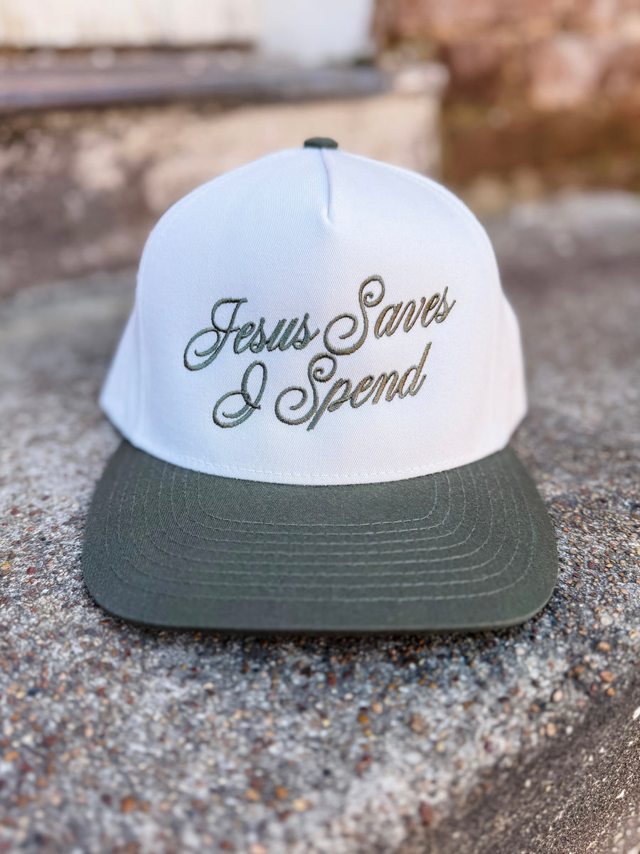 Jesus Saves I Spend Cap – Pierce and Pine